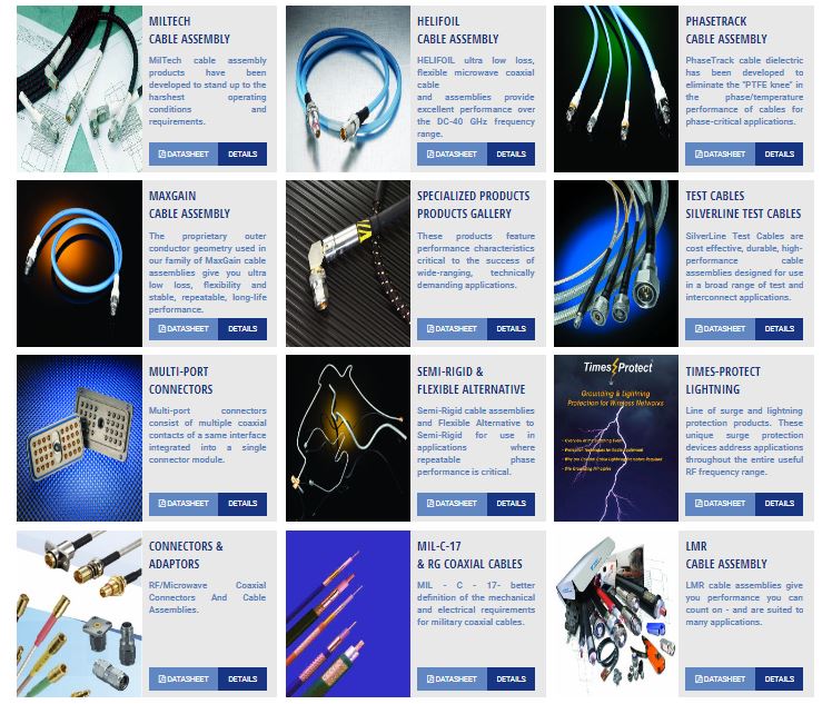 EIMFIRST PRODUCTS -EIM FIRST RF and MicroWave Cable Solutions, Coaxial and GHZ Cabeles