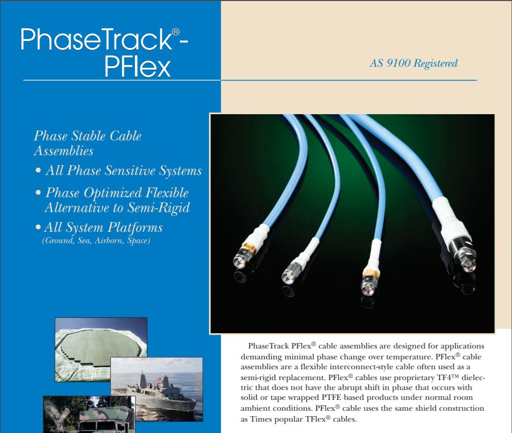 PHASETRACK PFLEX CABLE ASSEMBLIES