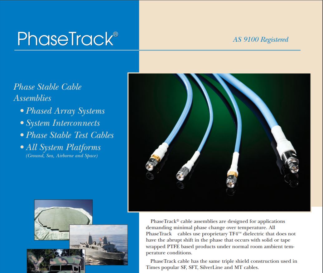 PHASETRACK CABLE ASSEMBLIES